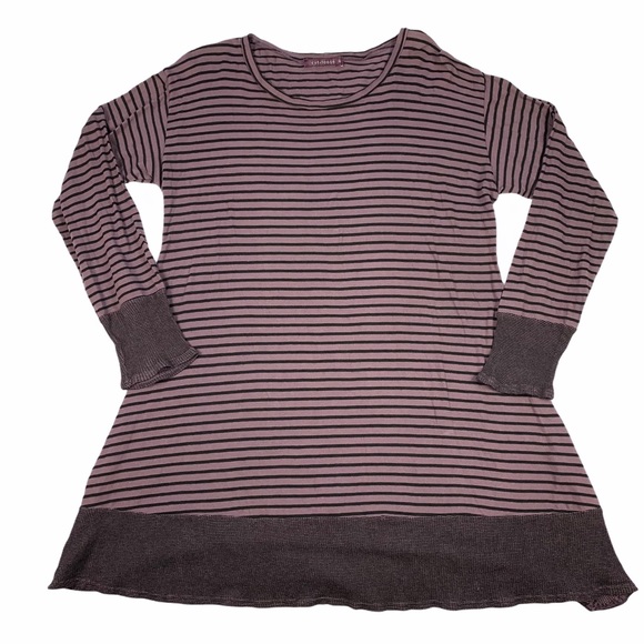 cut loose | Dresses | Cut Loose Striped Thermal Cuff Tunic Mini Dress M ...